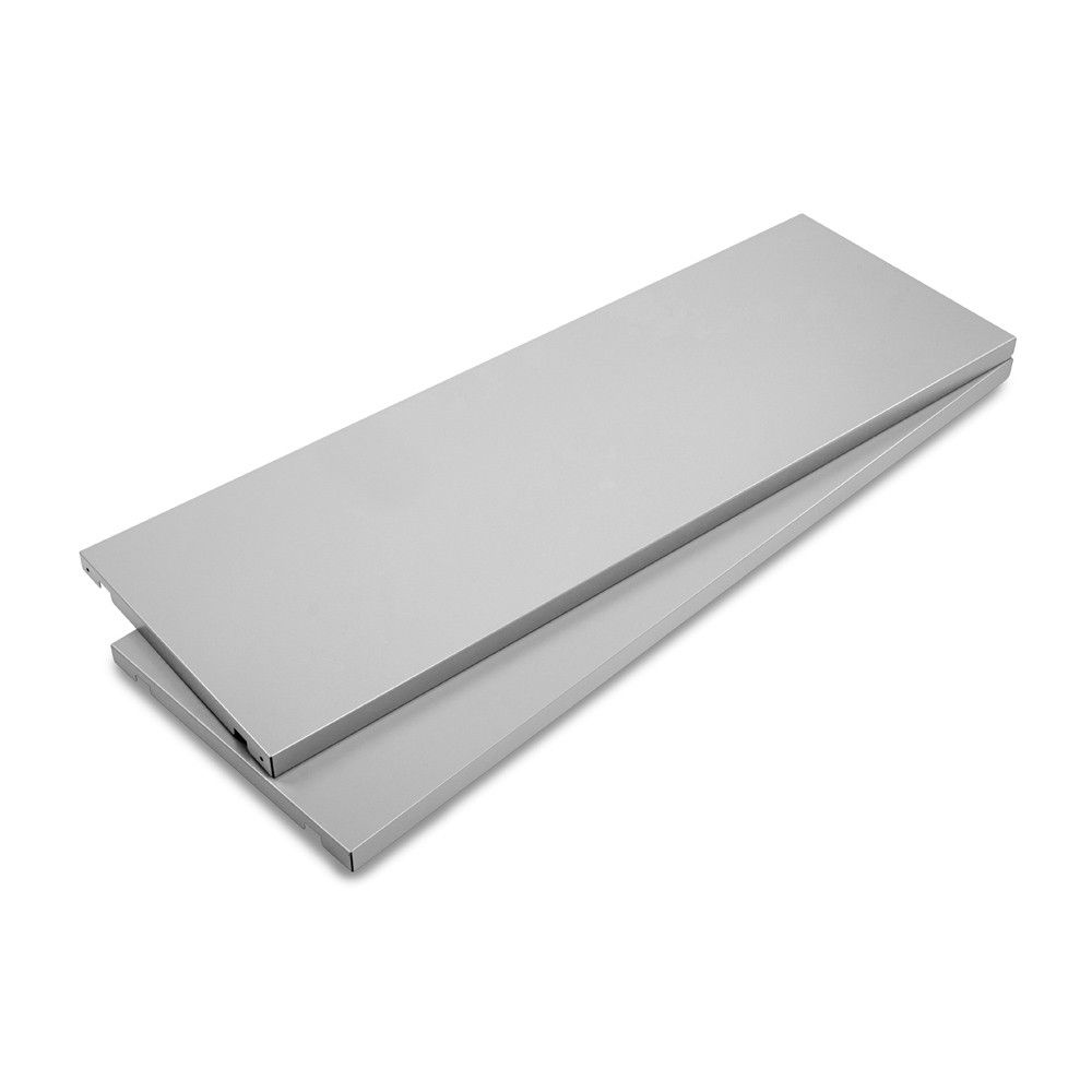 Balda Metálica (2 Uds.) Para 1501/1502 Gris Ral 9006 — Deskidea