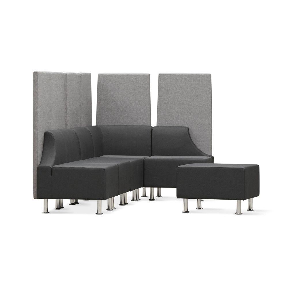 Be Soft Panel Auxiliar Trasero Para Sillon Central o Corner Negro ...