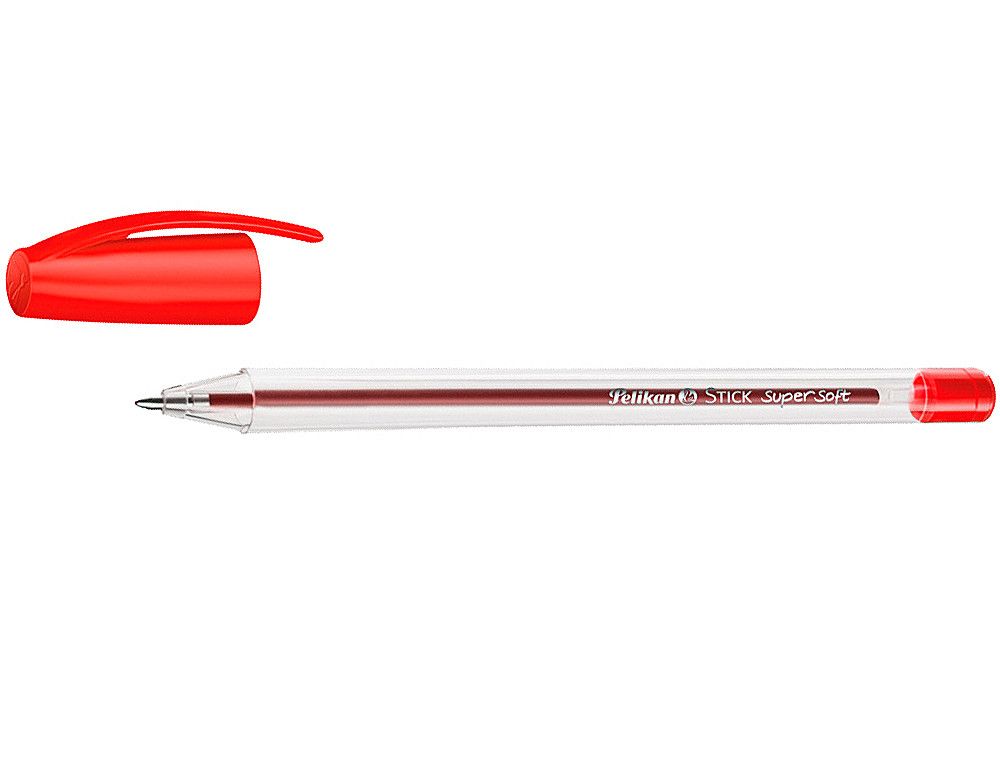Boligrafo pelikan stick super soft rojo — Deskidea