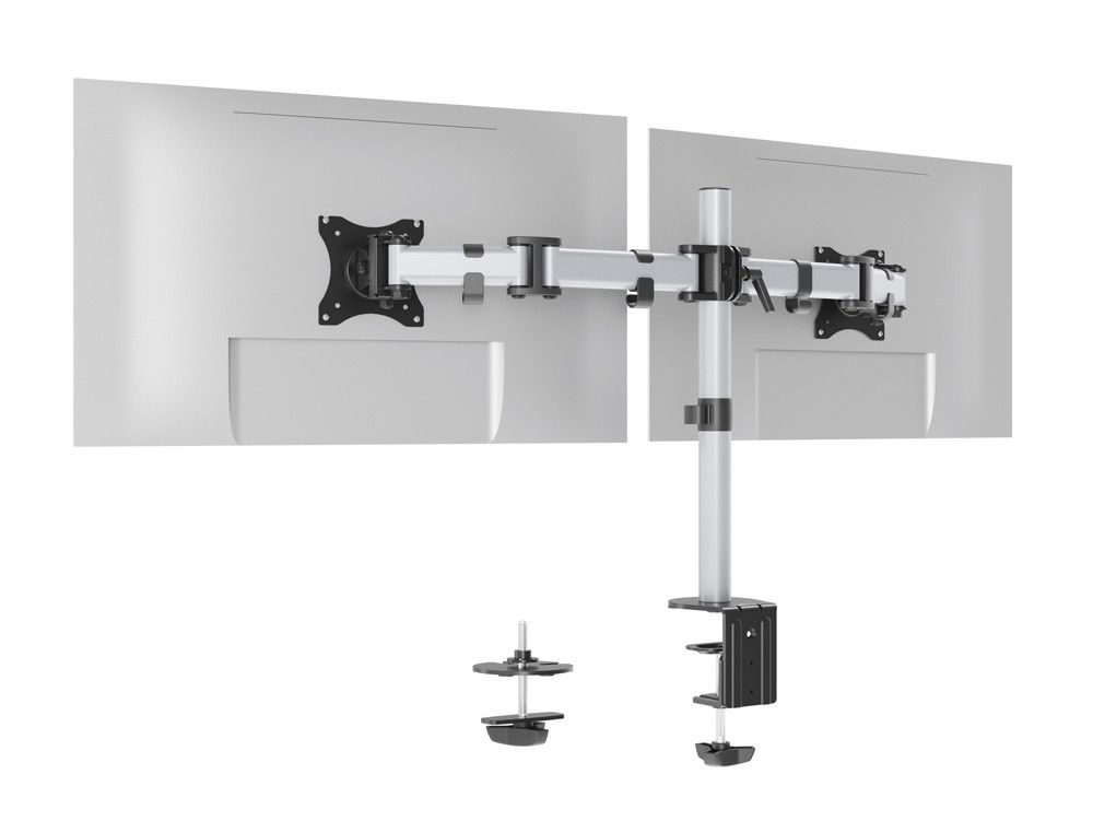 Brazo para monitor plano doble durable normativa vesa con altura ...