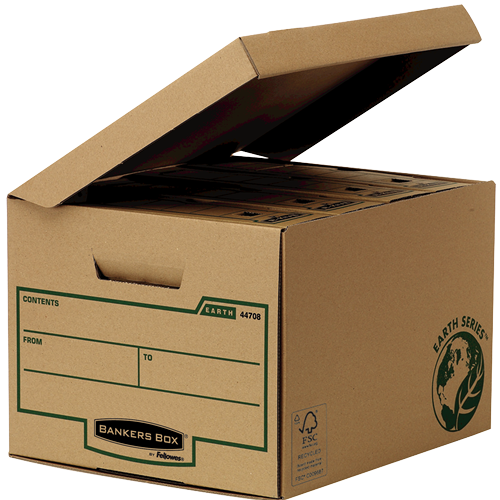 Cajon Fellowes Carton Reciclado para Almacenamiento de Archivadores Capacidad 4 Cajas de Archivo ...