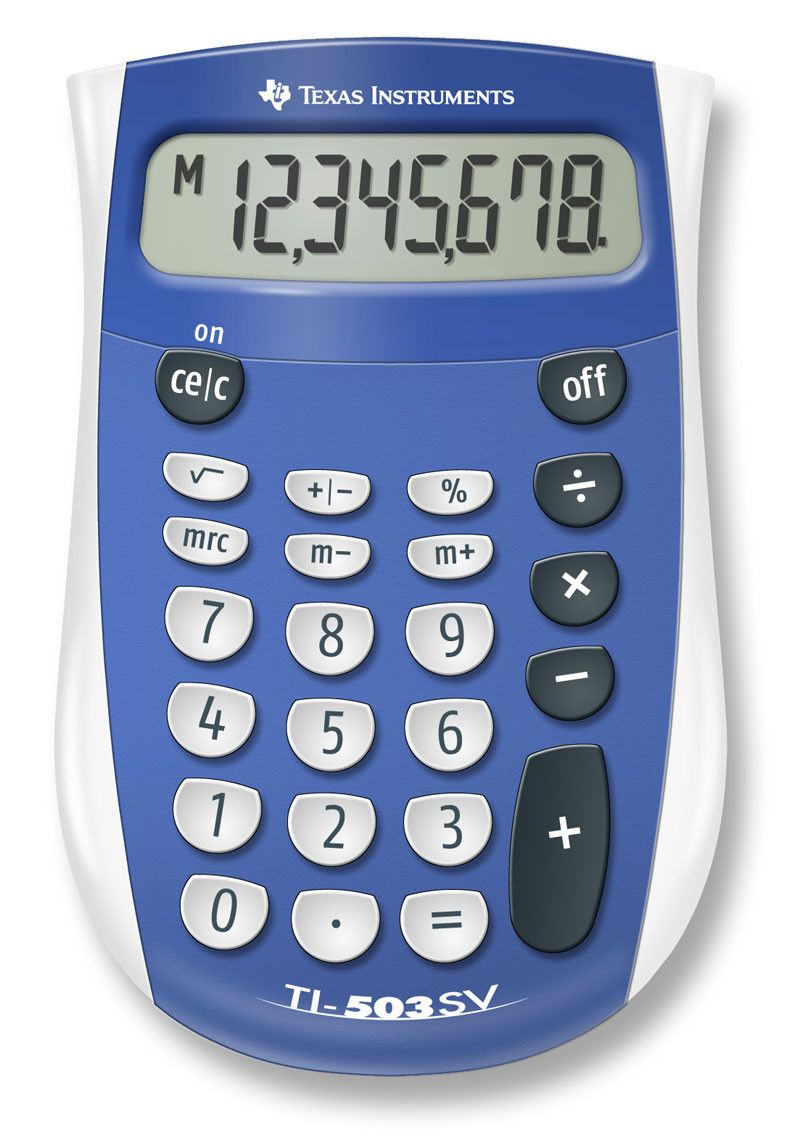 Calculadora Texas Instruments 4 Operaciones TI-503 SV blister — Deskidea