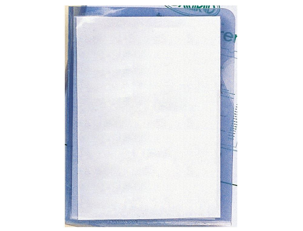 Carpeta dossier uñero plastico q-connect folio 120 micras transparente ...