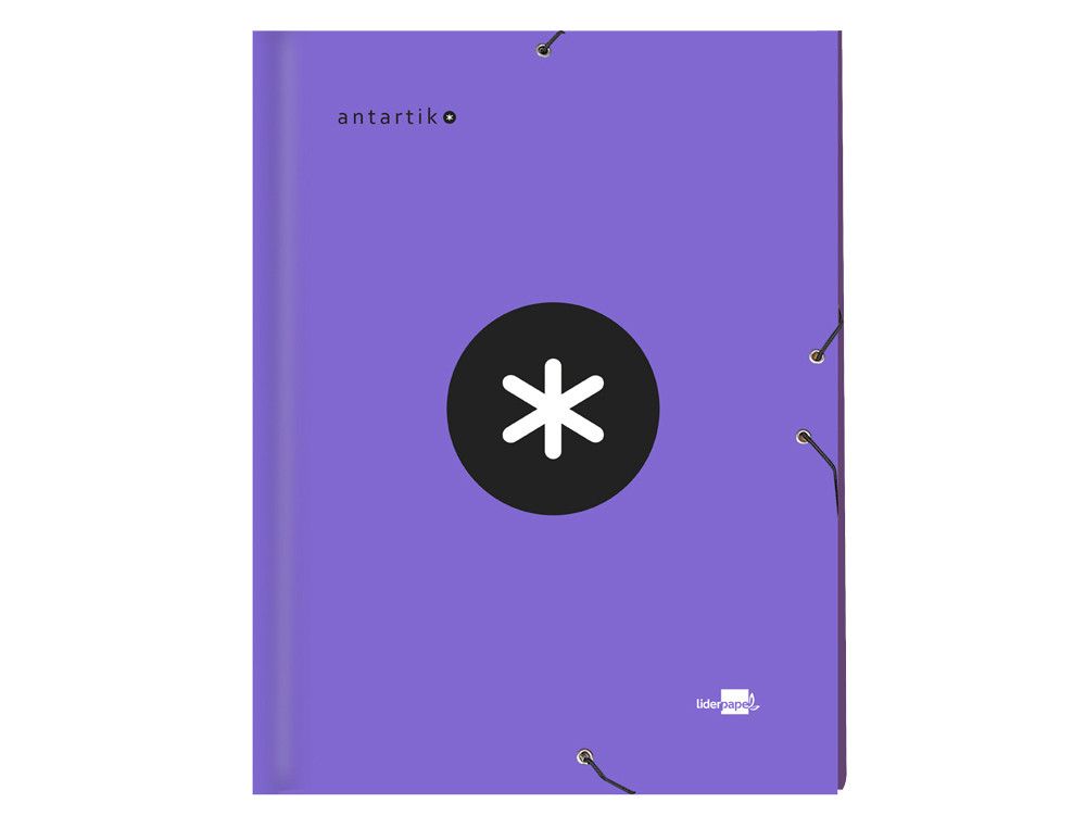 Carpeta Liderpapel Antartik Gomas A4 3 Solapas Carton Forrado Color ...