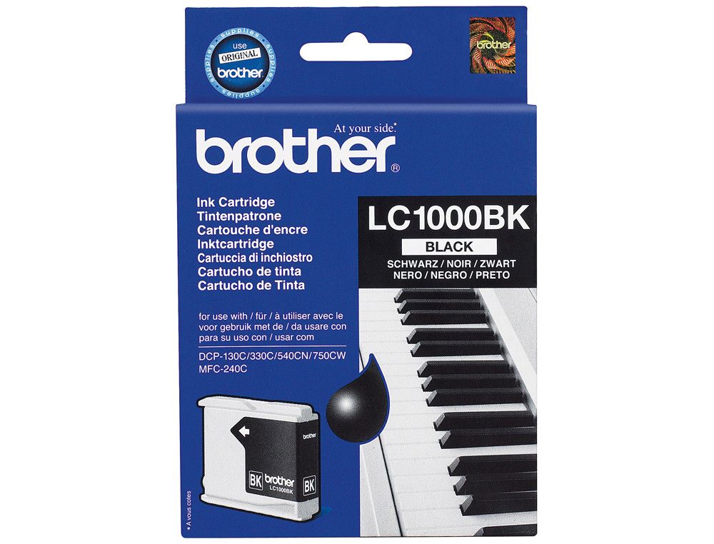 Cartucho tinta Brother original negro LC1000BK — Deskidea