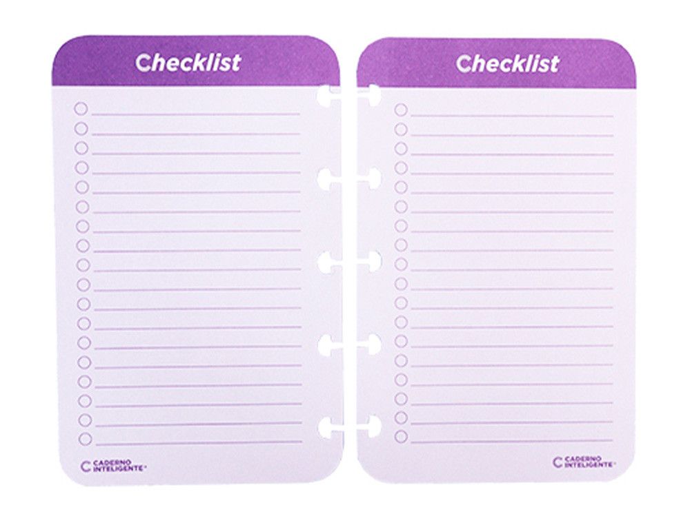 Checklist cuaderno inteligente inteligente inteligine 120 gr — Deskidea