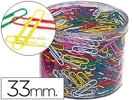 Clips Colores Bote de 1000 -Bote de 1000 — Deskidea