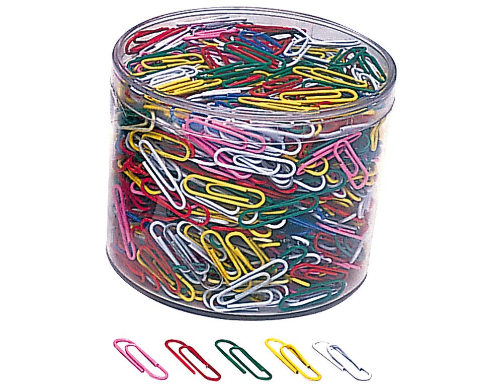 Clips Colores Bote de 1000 -Bote de 1000 — Deskidea