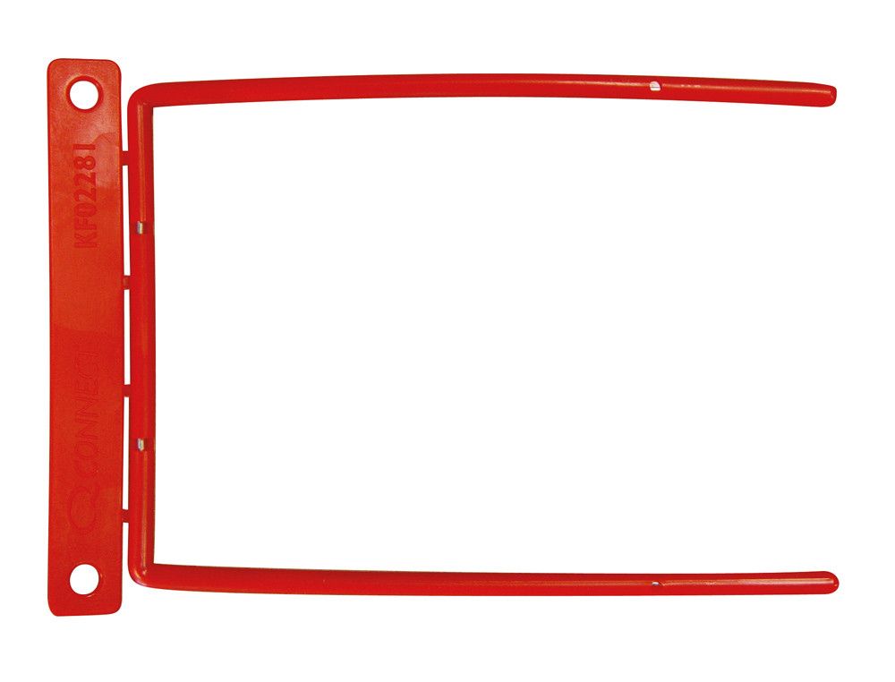 Encuadernador Fastener Q-Connect Plastico D-Clips Color Rojo Caja de ...