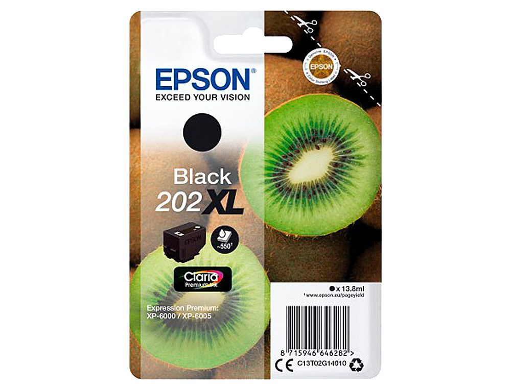 Ink-jet epson 202 xl xp-6000 / xp-6005 / xp-6100 / xp-6105 photo negro ...