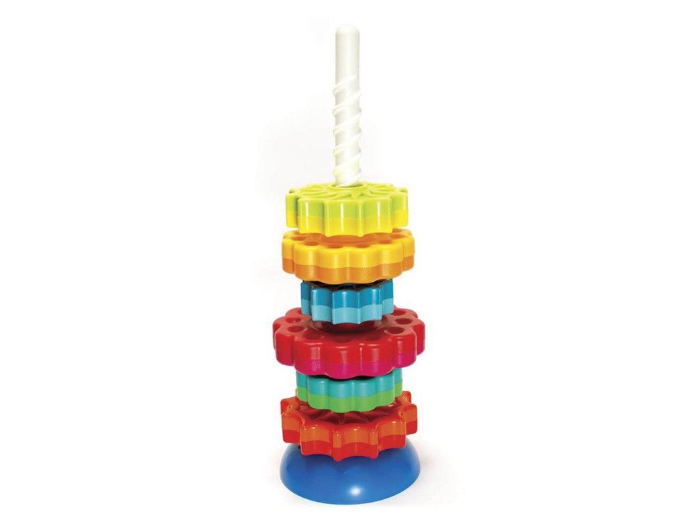 Juego discos spin again fat brain bicolor con base reversible y tubo con rosca 6 unidades ...