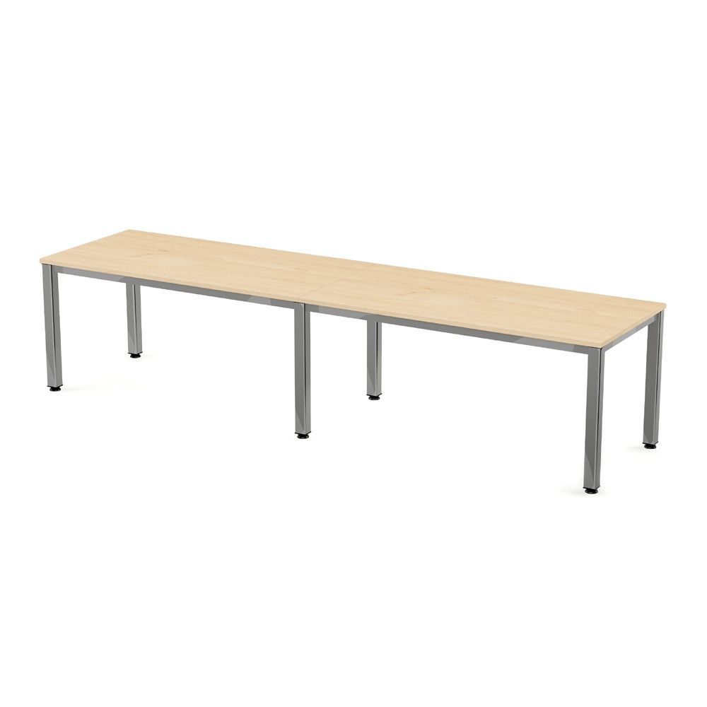 Kit Executive Mesa 320 x 80 Cromado / Haya — Deskidea