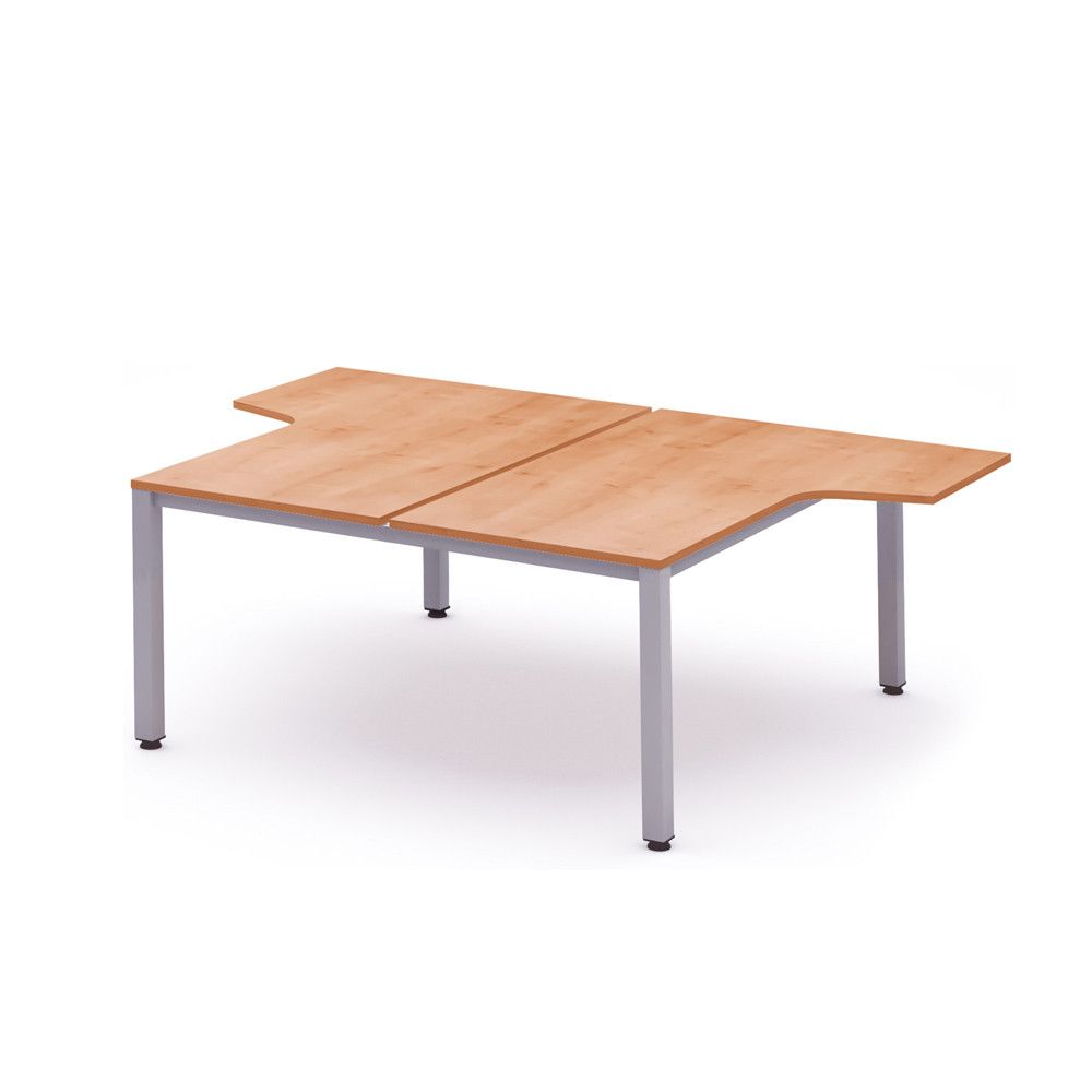 Kit Executive Mesa L 160 x 163 x 240 Aluminio / Roble — Deskidea