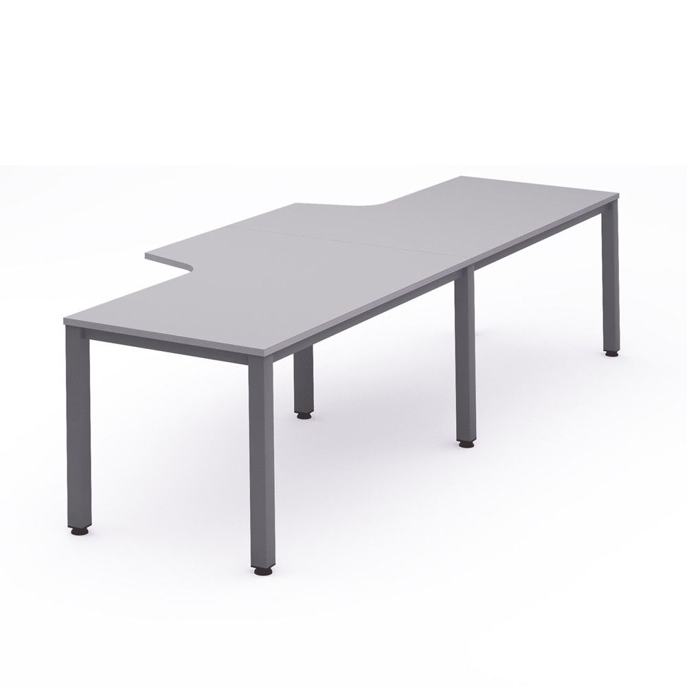 Kit Executive Mesa L Doble 320 x 120 x 80 Antracita / Gris — Deskidea