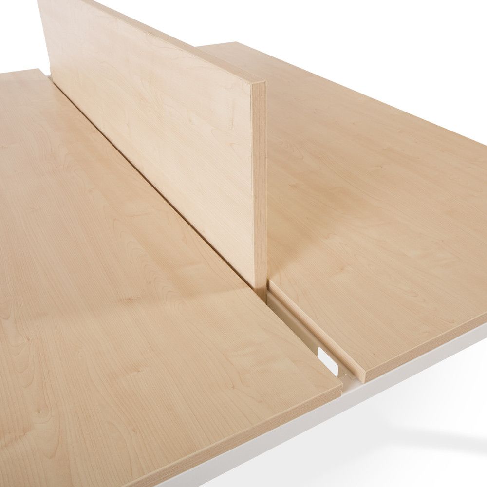 Panel Divisor 45X136 Melamina Gris (Mesa Doble) — Deskidea