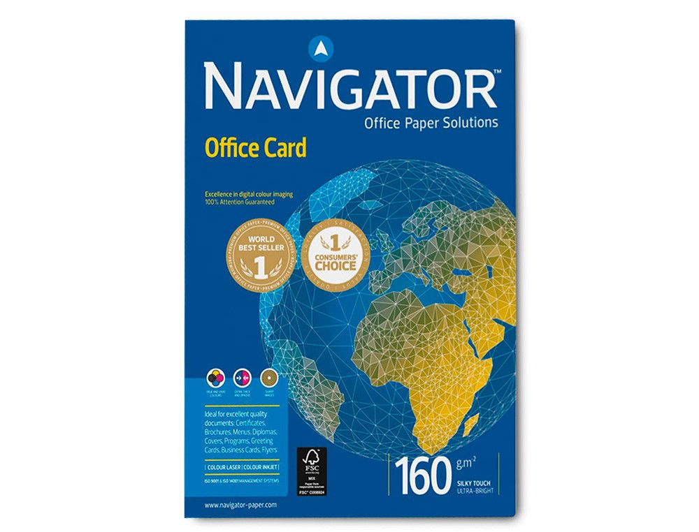 Papel Navigator Office Card A4 de 160 gr. (250 hojas) — Deskidea