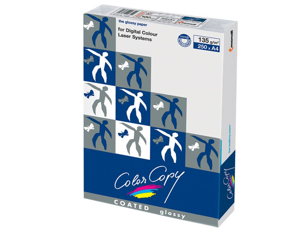 Paquete 250 Hojas Color Copy Coated Glossy 135 gr A3 — Deskidea