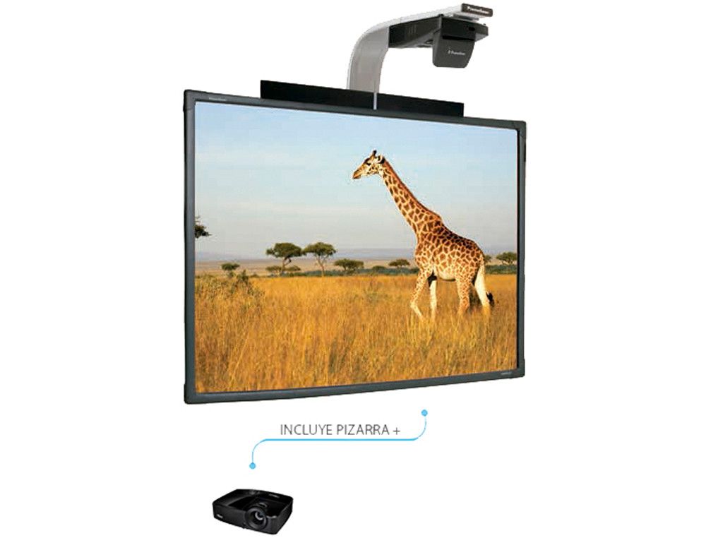 Pizarra interactiva promethean abt78d con proyector optoma s321 soporte ...