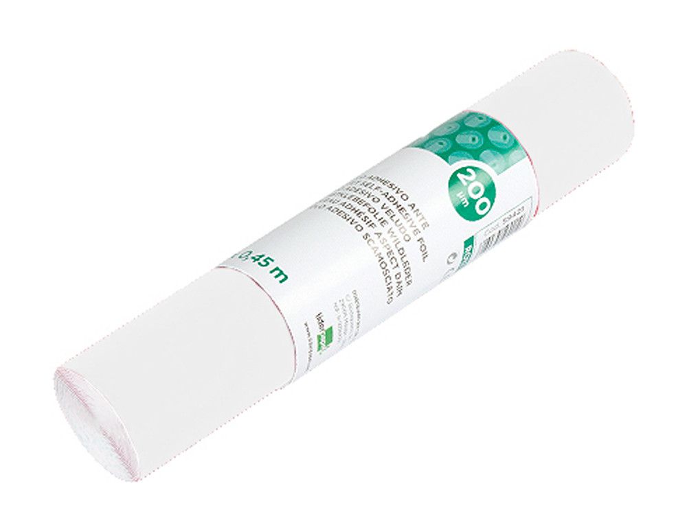 Rollo Adhesivo Liderpapel Unicolor Blanco Brillo Rollo de 0,45 X 20 Mt ...