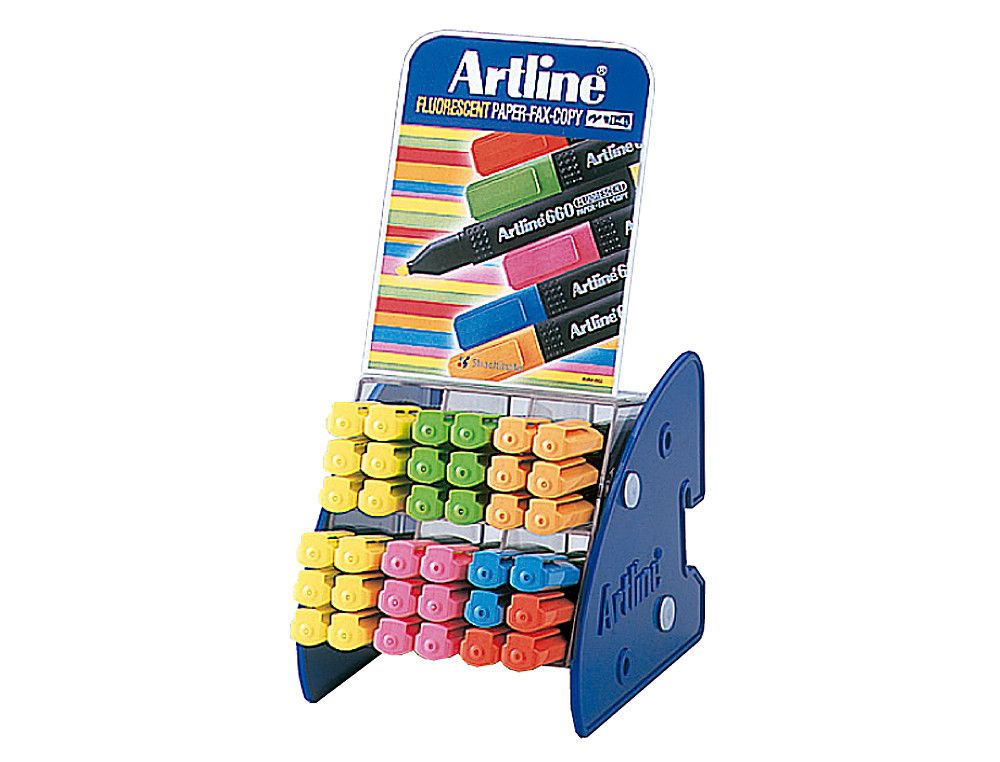 Set Rotuladores Artline Fluorescente Ek 660 Expositor de 36 Unidades Surtidas — Deskidea
