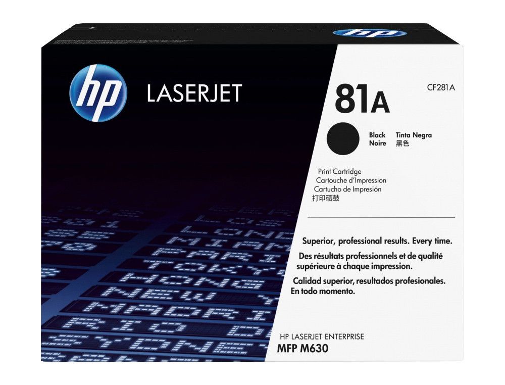 Toner hp laserjet n.81 mfp m630 negro 10.500 paginas — Deskidea